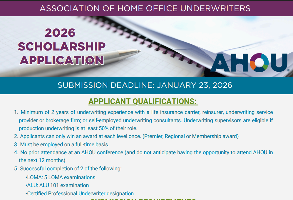 DEADLINE APPROACHING TO APPLY FOR THE AHOU 2026 SCHOLARSHIP APPLICATION ...